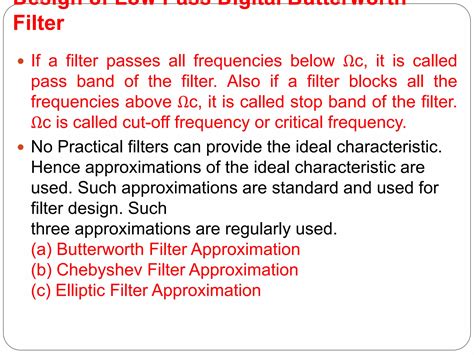 Dtsp Unit Iv Design Of Digital Filterspptx