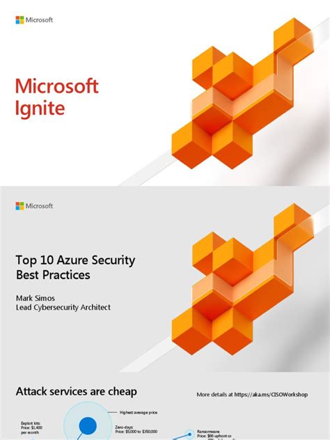 Top 10 Azure Security Best Practices Pdf Security Computer Security