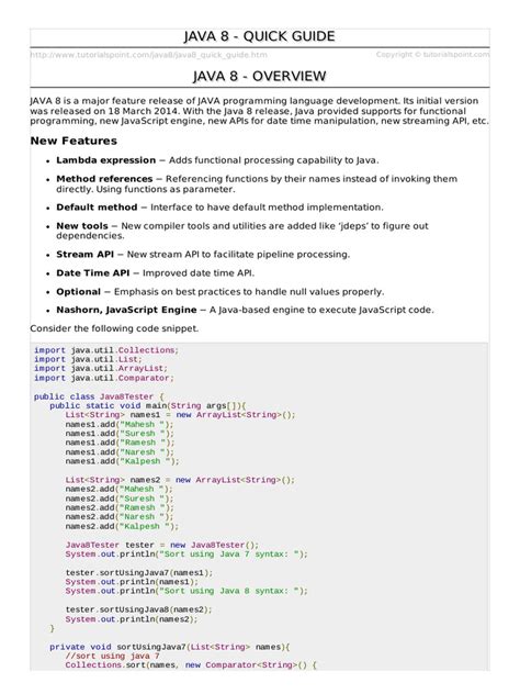 java8 quick guide pdf anonymous function method computer