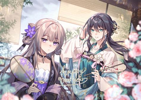 Herta And Ruan Mei Honkai And More Drawn By Kangetsu Fhalei Danbooru