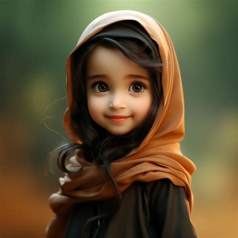 Premium Photo Cute Muslim Girl Smiling