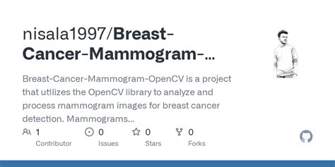 GitHub Nisala1997 Breast Cancer Mammogram OpenCV Breast Cancer