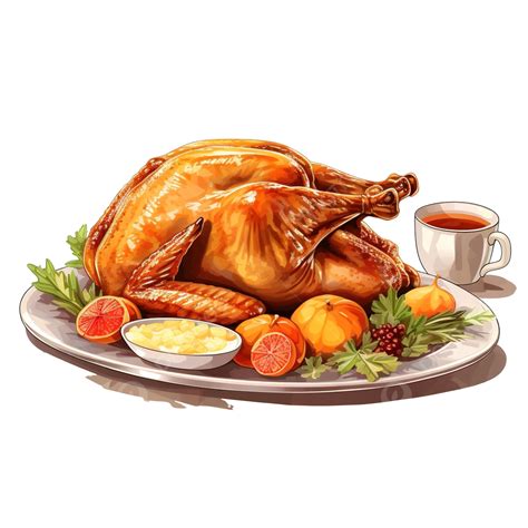 전통적인 추수 감사절 음식 만화 삽화 칠면조 새 추수 감사절 음식 Png 일러스트 및 이미지 에 대한 무료 다운로드 Pngtree