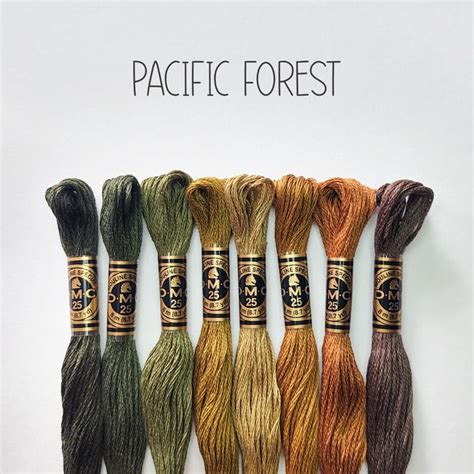 Dmc Floss Bundle Floss Color Palette Dmc Embroidery Thread Embroidery Thread Bundle Cotton