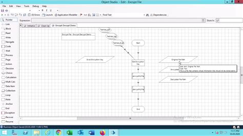 File Encryption With Blue Prism Code Stage Demo Youtube