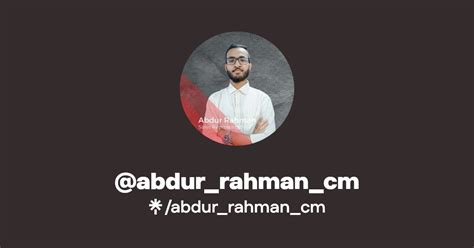 Abdurrahmancm Twitter Facebook Linktree