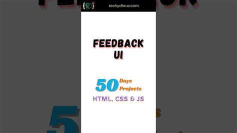 day 18 feedback ui 50days 50projects 50dayschallenge 50days