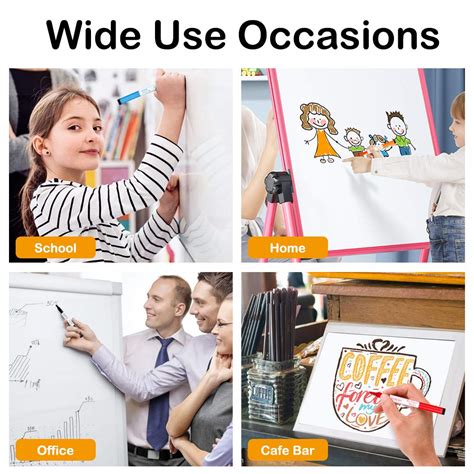 Magnetic Whiteboard Markers 20 Pieces Fine Tip And Eraser Dry Erase Whiteboard