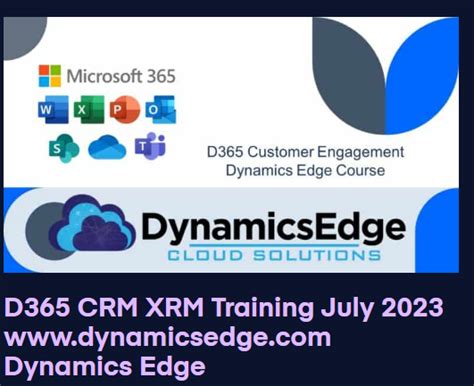D365 Crm Xrm Training November 2024 Dynamics Edge