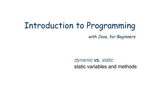 PPT Introduction To Programming With Java For Beginners PowerPoint
