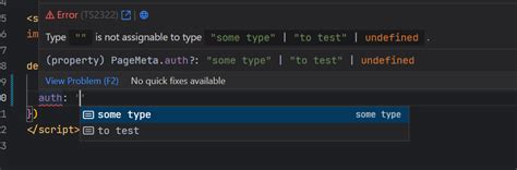 Auth Option Of Definepagemeta Is Not Typed · Issue 397 · Sidebasenuxt
