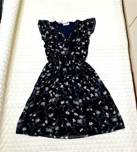 새상품 55 66 여성 꽃무늬 쉬폰 반팔 원피스 롱원 세컨웨어