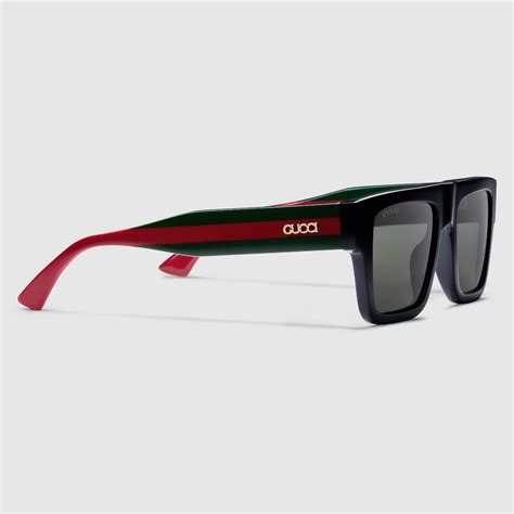 Square Frame Sunglasses In Black Gucci® Us