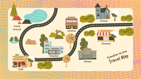 ออกแบบแผนที่ ท่องเที่ยว สถานที่ ร้านอาหาร ร้านกาแฟ