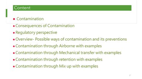 Ccs Contamination Control Strategy Presentation Pdf Indoor Environmental Quality Home And Garden