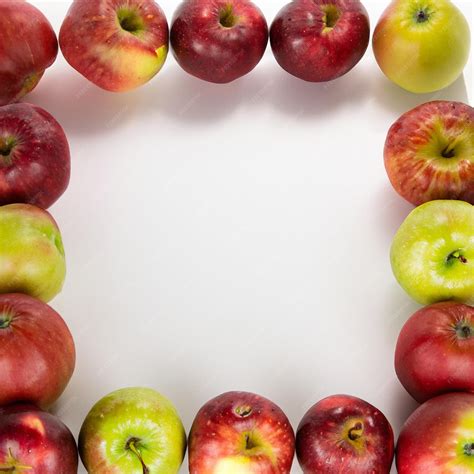 Premium Ai Image Frame Of Apples