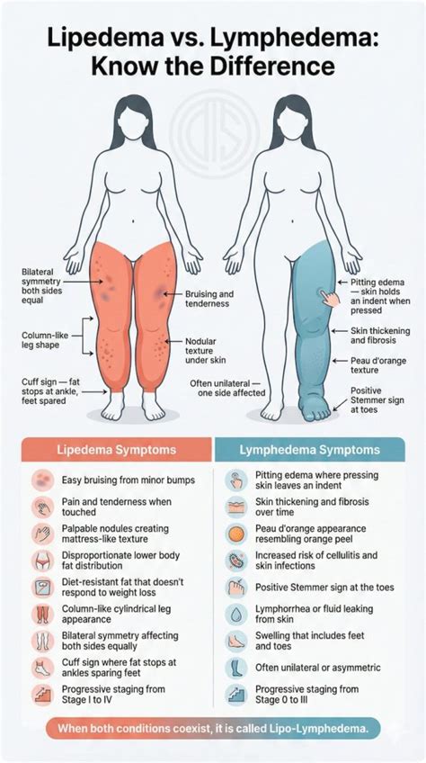 Lipedema Vs Lymphedema Key Differences Symptoms And Treatment Options