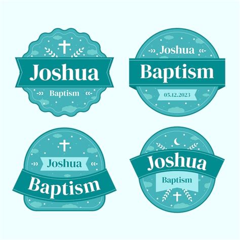 Free Vector Baptism Template Design