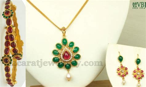 Simple Jewellery From Vbj Jewellery Designs