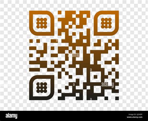 Vector Qr Code Sample For Smartphone Scanning Isolated On Transperant Background Stock Vector