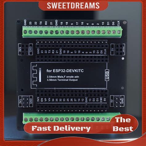 For Esp32 Super Breakout Board Gpio Expansion Board 3 81mm 0 15inch Terminal Shopee Singapore