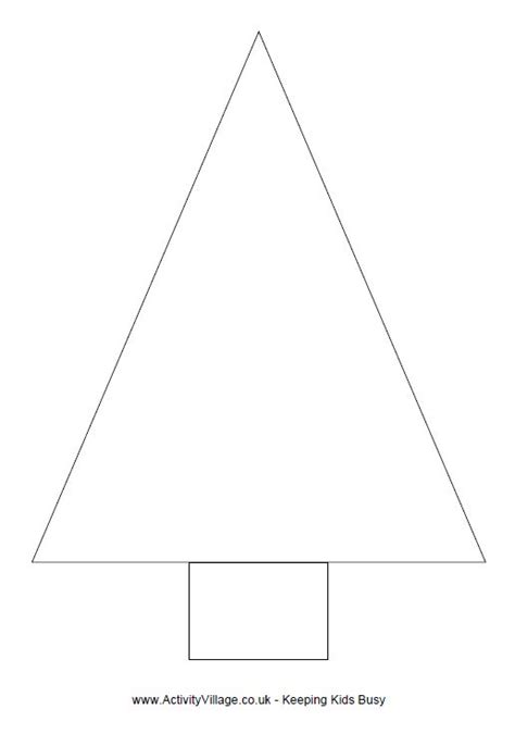 Christmas Tree Template Triangle