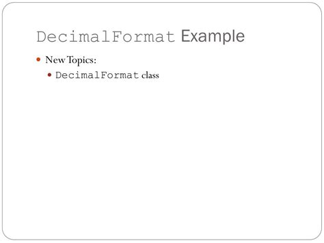 PPT The Switch Statement DecimalFormat And Introduction To Looping PowerPoint Presentation