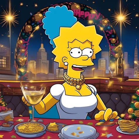 Giantess Lisa Simpson New Years Eve By Inflationvideo On Deviantart