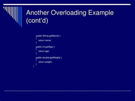 Ppt Java Method Overloading Examples And Basics Powerpoint Presentation Id