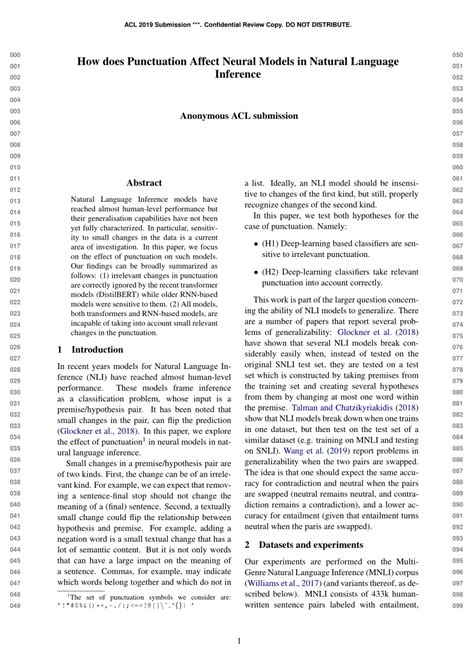 Pdf How Does Punctuation Affect Neural Models In Natural Language