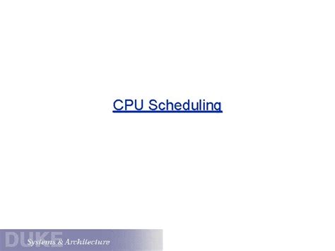 cpu scheduling cpu scheduling 101 the cpu scheduler