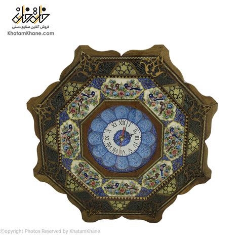 ساعت خاتم کاری و میناکاری صنایع دستی خاتم خانه خاتم کاری صنایع دستی