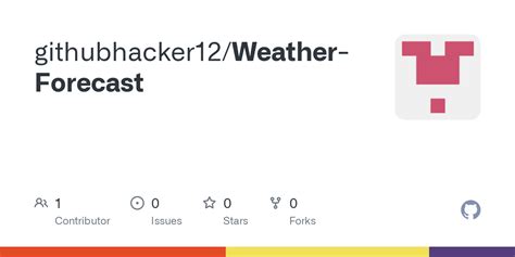 Github Githubhacker12weather Forecast