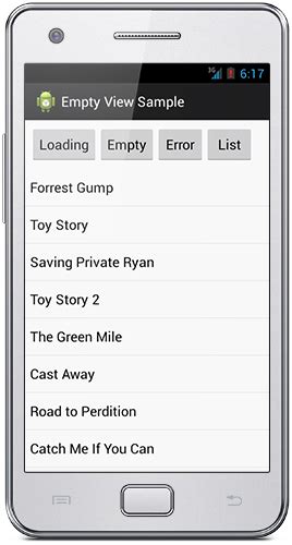 Android Empty Layout Sample Code And Directory Of Libraries For Android Developers