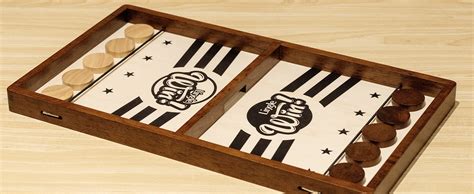 Lingle Sling Puck Game 165 Inch Premium Solid Wood Board Game