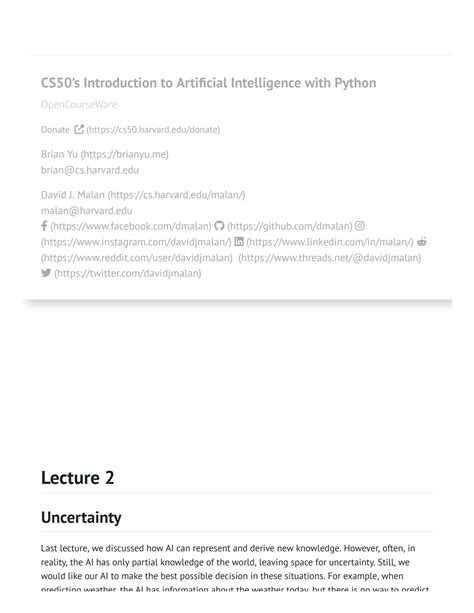 solution notes 2 introduction to artificial intelligence with python