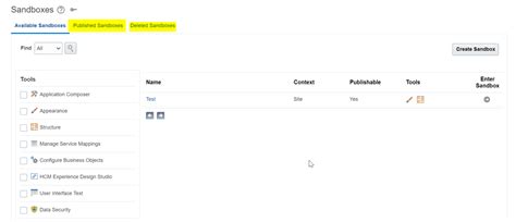 Manage Sandbox In Oracle Fusion Erp Kaamilant