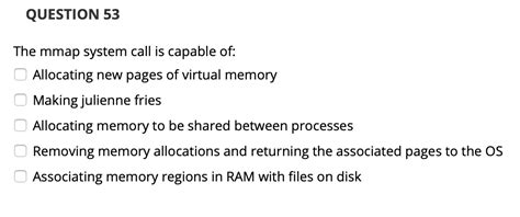 Solved Question 16 Linear Address Spaces Are Convenient