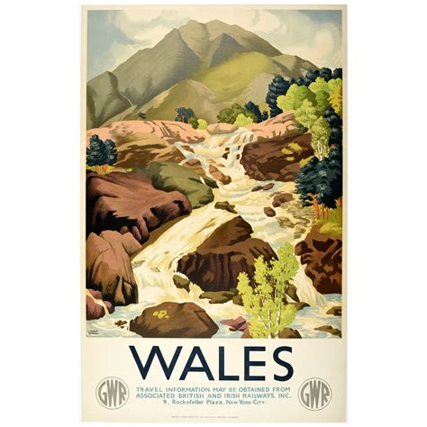 Original Vintage Great Western Railway Travel Poster Advertising Somerset By Gwr At 1stdibs