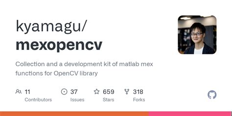Github Kyamagumexopencv Collection And A Development Kit Of Matlab Mex Functions For Opencv