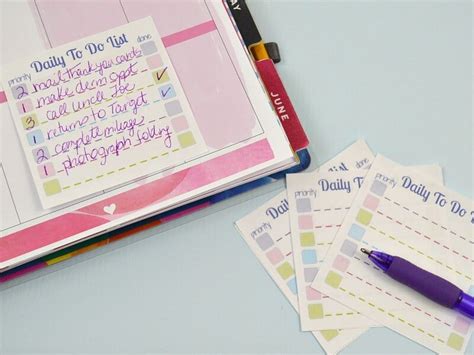 Daily To Do List Printable For Sticky Notes Tutorial To Print On Sticky Notes