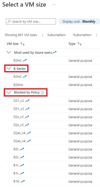 How To Implement Allowed Virtual Machine Size Skus Policy In Azure