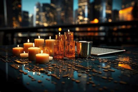 Premium Photo Business Trading Background With Charts Screens And Money