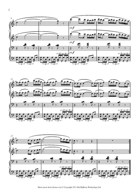 Ravel Bolero Sheet Music For Piano Duet
