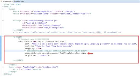 Ui5 Text View Sapcodes