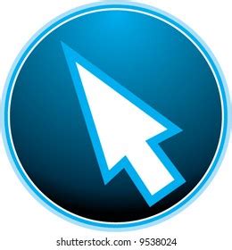 Cursor Arrow Symbol Sexy Blue Light vector de stock libre de regalías 9538024 Shutterstock