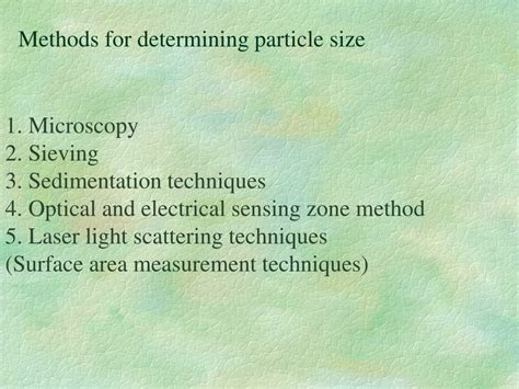 ppt particle size analysis powerpoint presentation free download