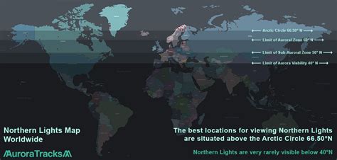Where To See Northern Lights In Norway Map
