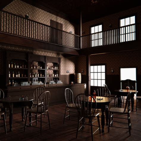 Old West Saloon Interior