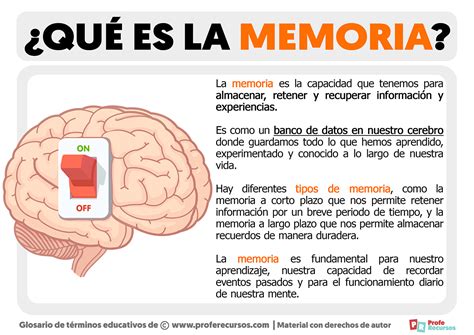 Qué es la Memoria Definición de Memoria